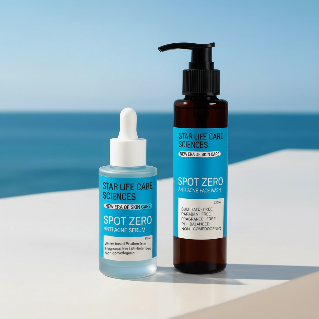 Spot Zero Anti Acne Face wash and Serum – starlifecaresciences